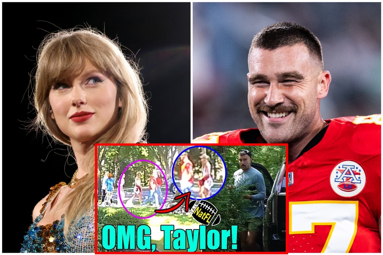 OMG! Taylor Swift 'SPOTTED' outside Travis kelce's $6M mansion in Kansas