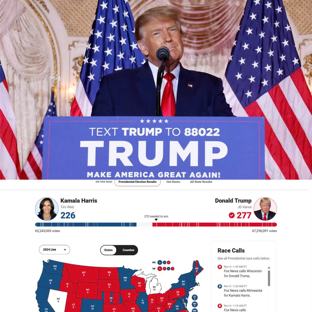 US Election Results 2024: Donald Trump Becomes 47th President of USA ...