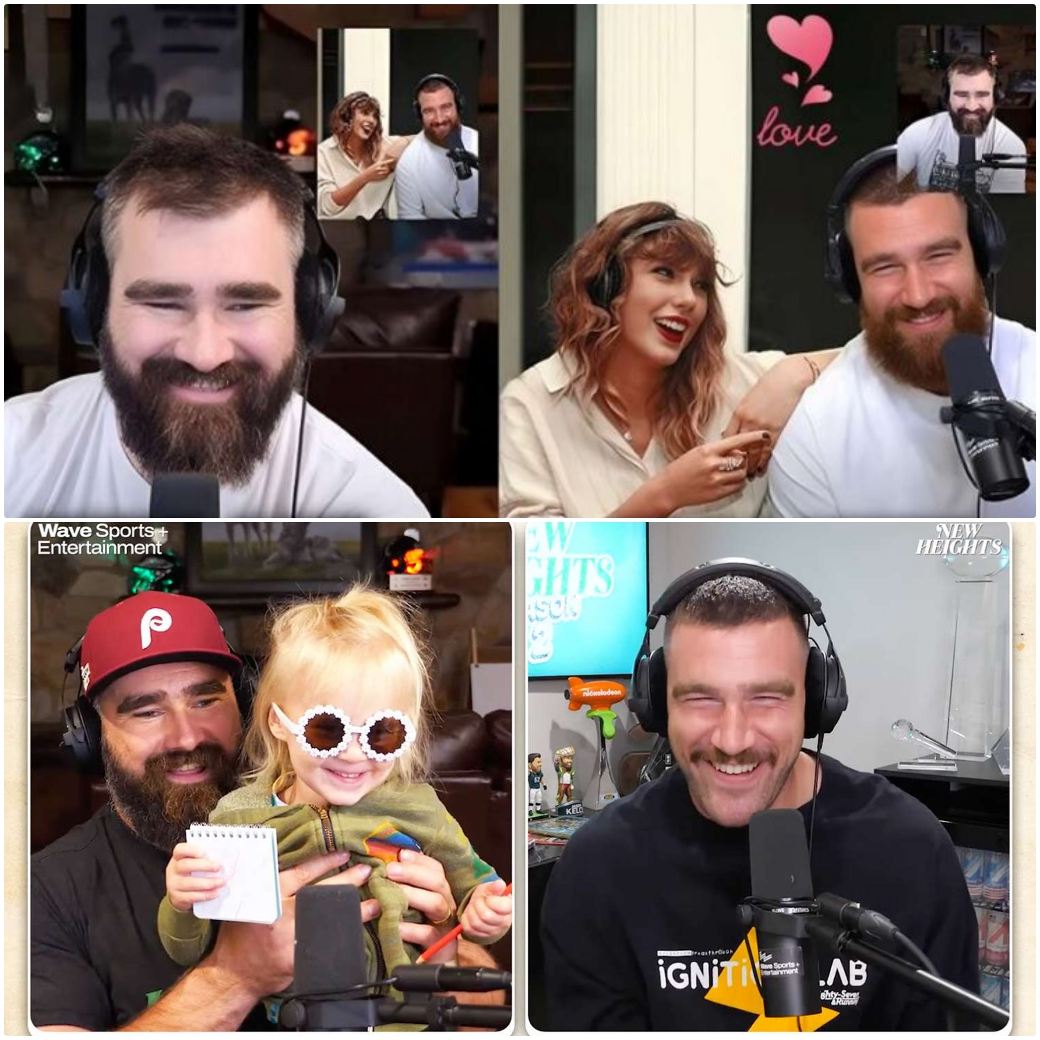 Travis and Jason Kelce’s ‘New Heights’ Podcast Features Taylor Swift: Travis Talks Engagement ...