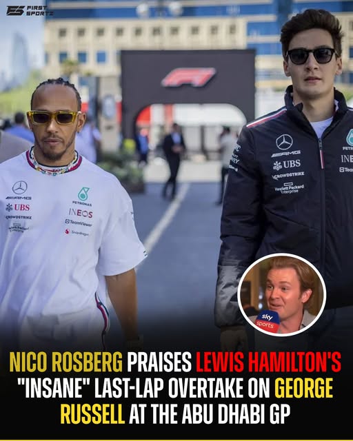 Nico Rosberg in awe of Lewis Hamilton’ ‘INSANE’ last-lap overtake on George Russell at Abu Dhabi GP