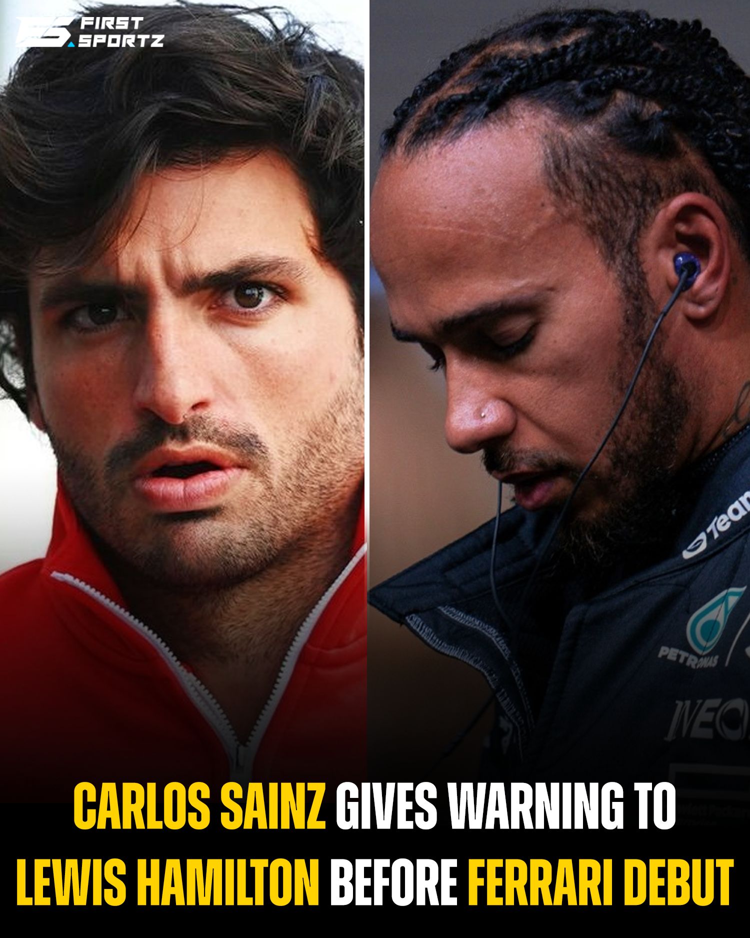 Carlos Sainz warns Lewis Hamilton over “tough things about being a Ferrari driver” ahead of ...