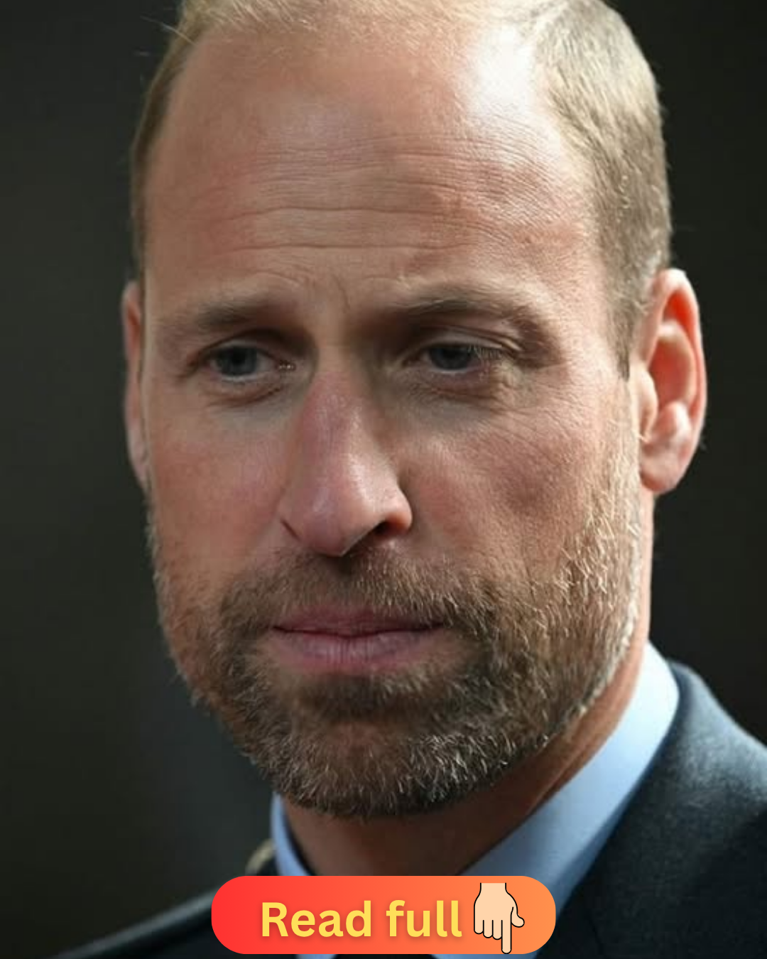SAD NEW: William sorrowfully announces to all of England that the royal family has suffered an ...
