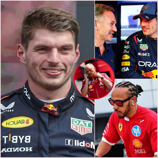 Max Verstappen made a SHOCKING STATEMENT aimed directly at Ferrari and Lewis Hamilton shortly ...
