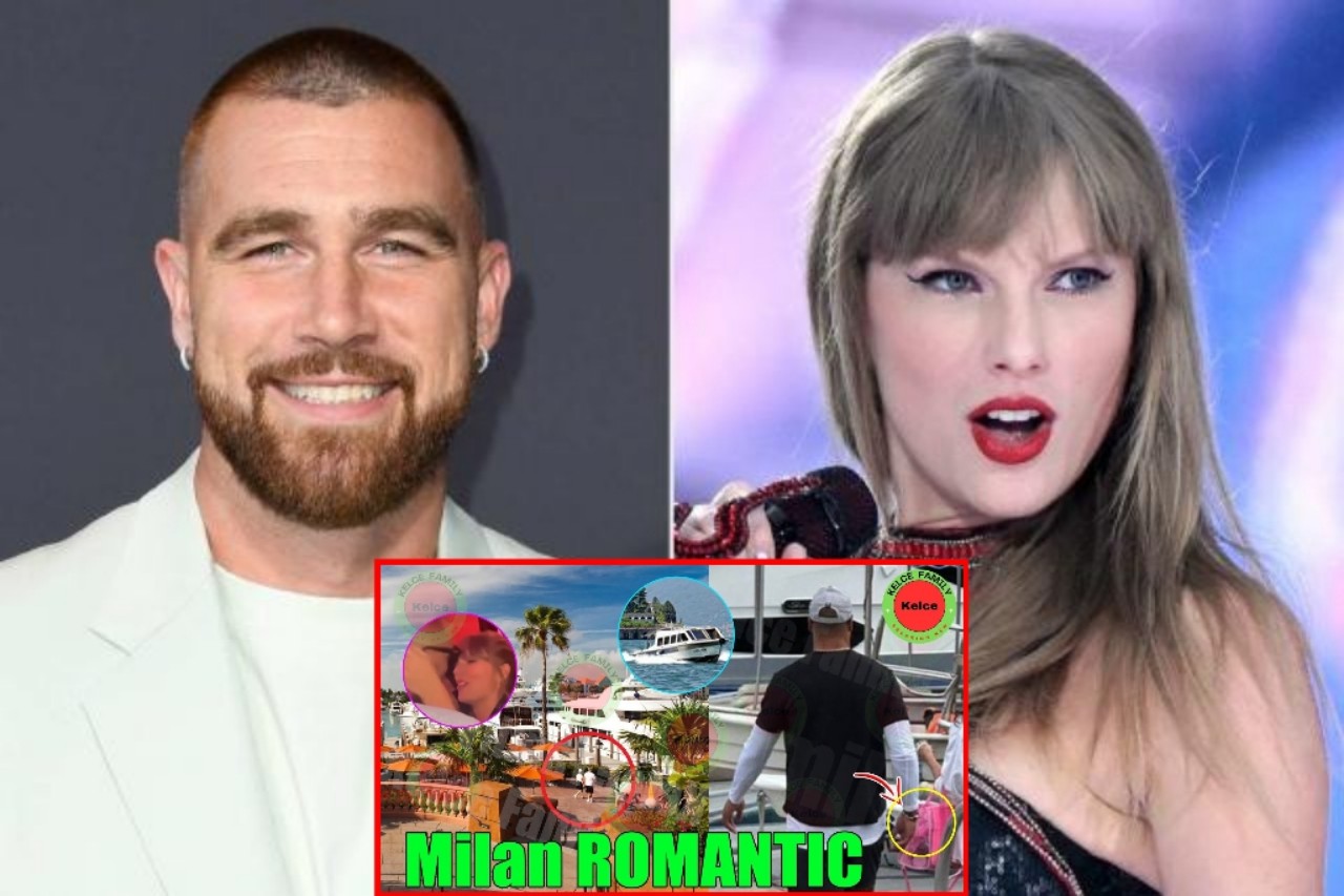 OMG! Travis Kelce & GF Taylor Swift HOLD hands ROMANTICALLY in Italy ...