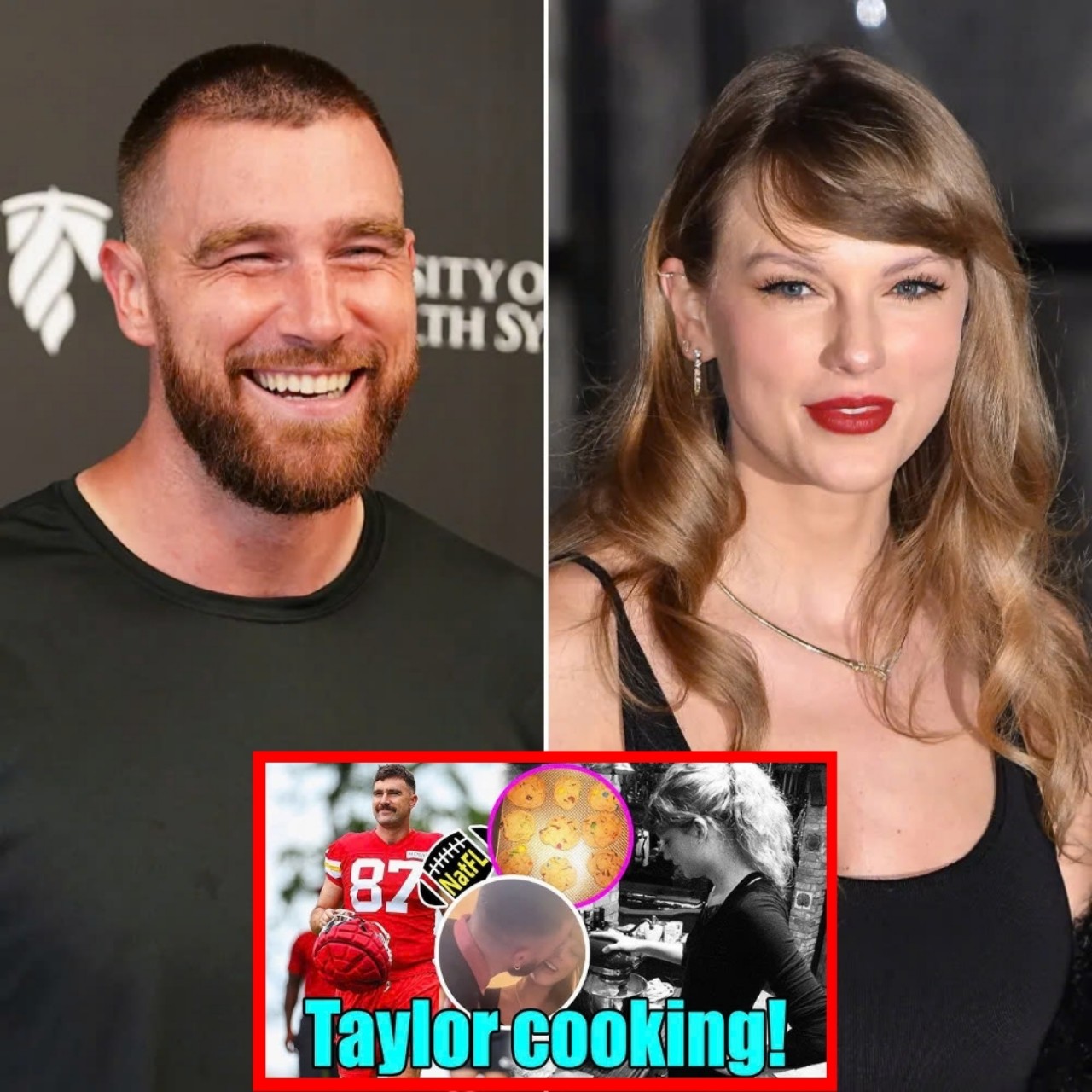 Travis Kelce shows off Taylor Swift cooking for him after Chiefs ...