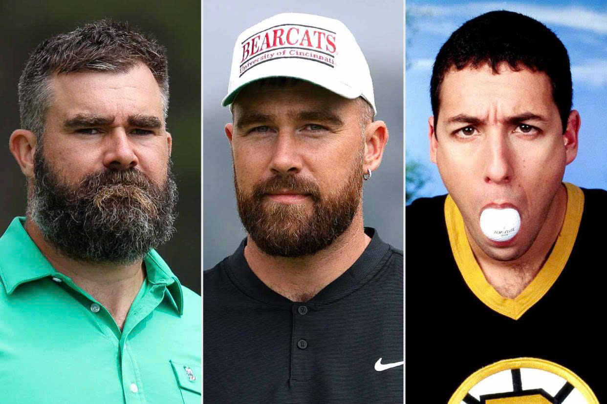Travis and Jason Kelce Hilariously Recreate “Happy Gilmore” Golf Scene ...