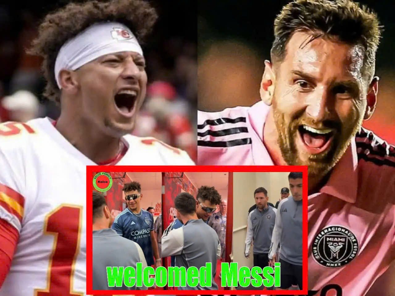 OMG! Patrick Mahomes welcomed Lionel Messi with a cordial gesture at ...
