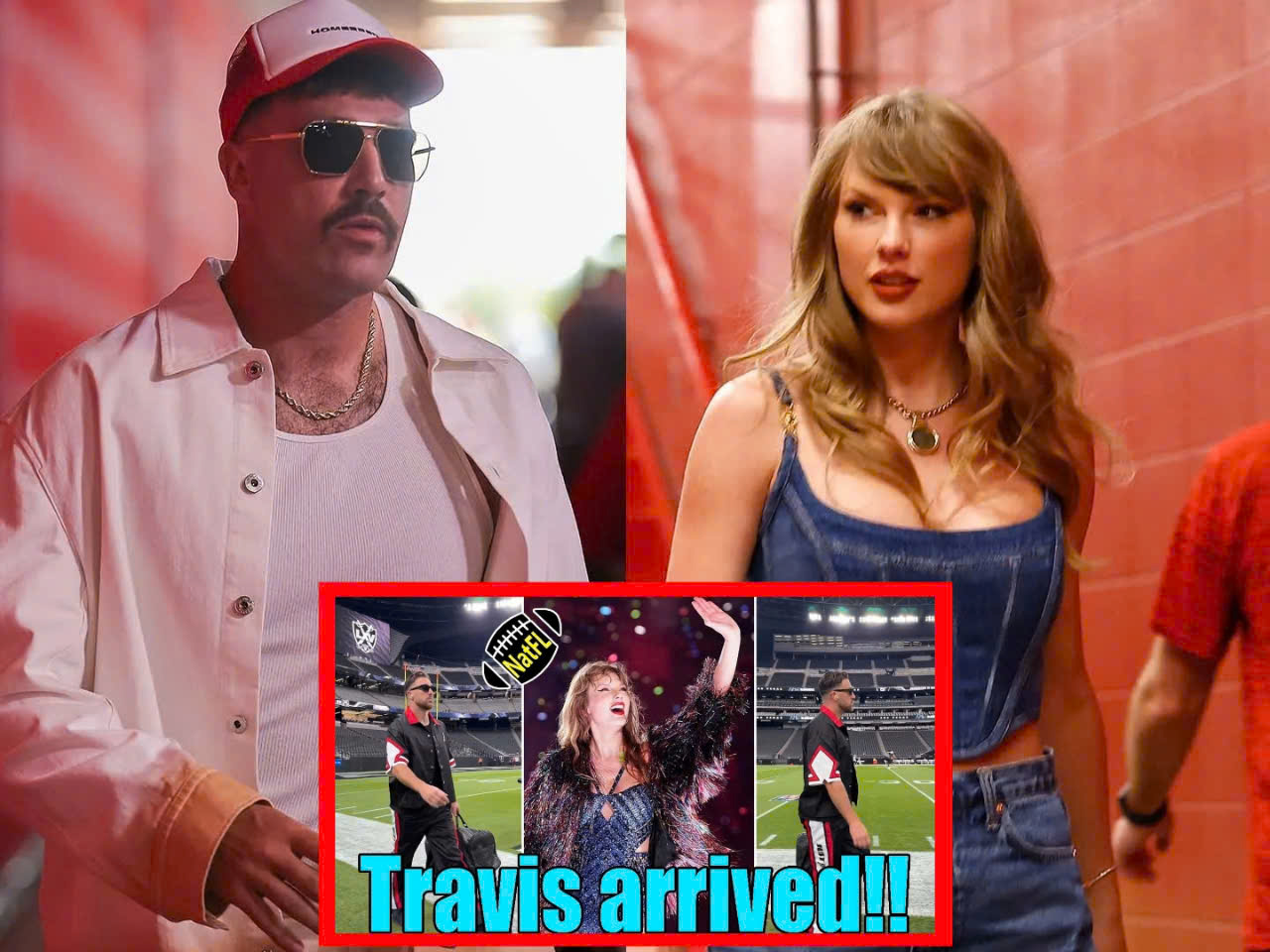 Travis Kelce arrives for Chiefs vs Raiders showdown while Taylor Swift ...