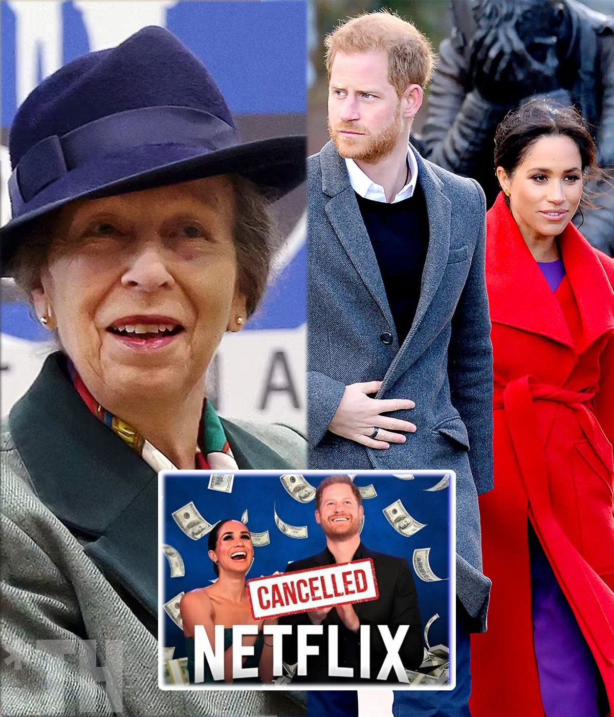 $100M GOES UP IN SMOKE! Harry And Meg In Tears As Princes Anne CANCEL ...