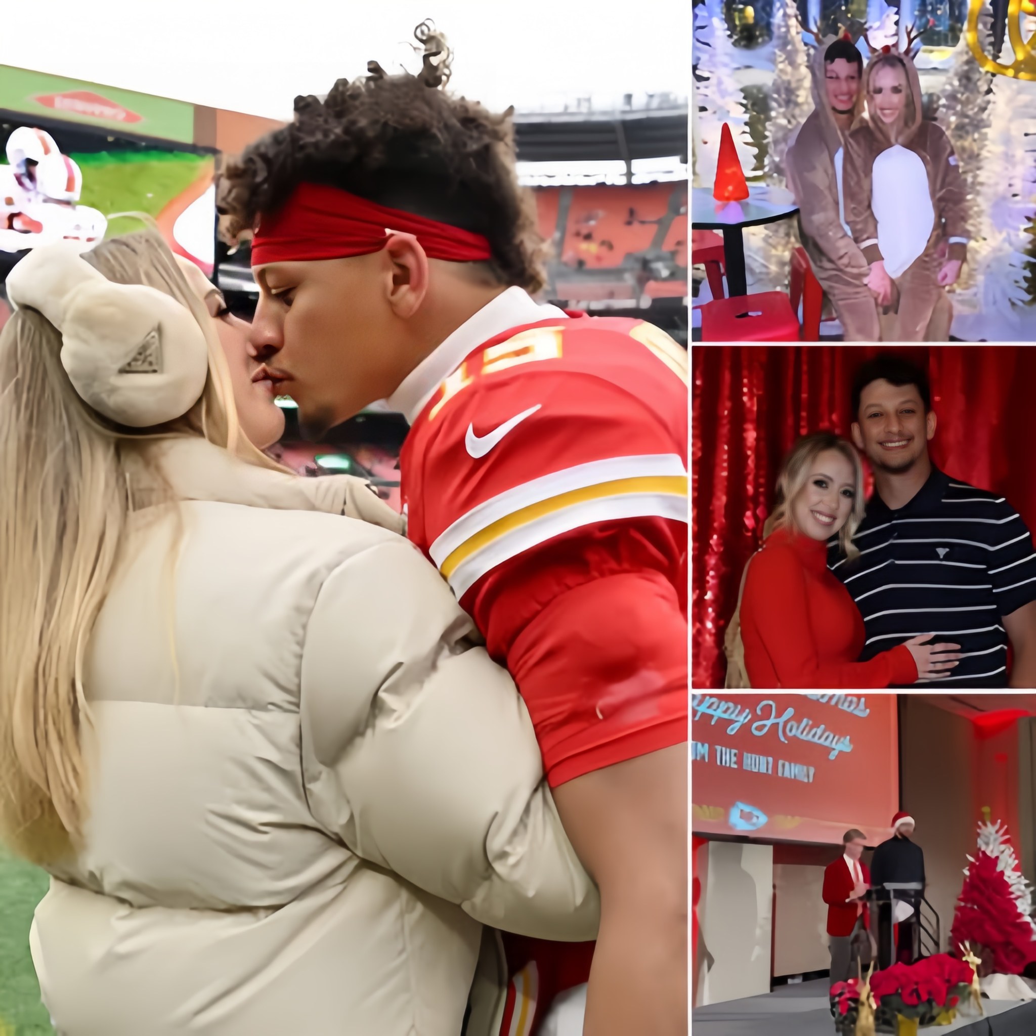 New Holiday Pictures Of Patrick Mahomes And His Wife Brittany Show Off ...