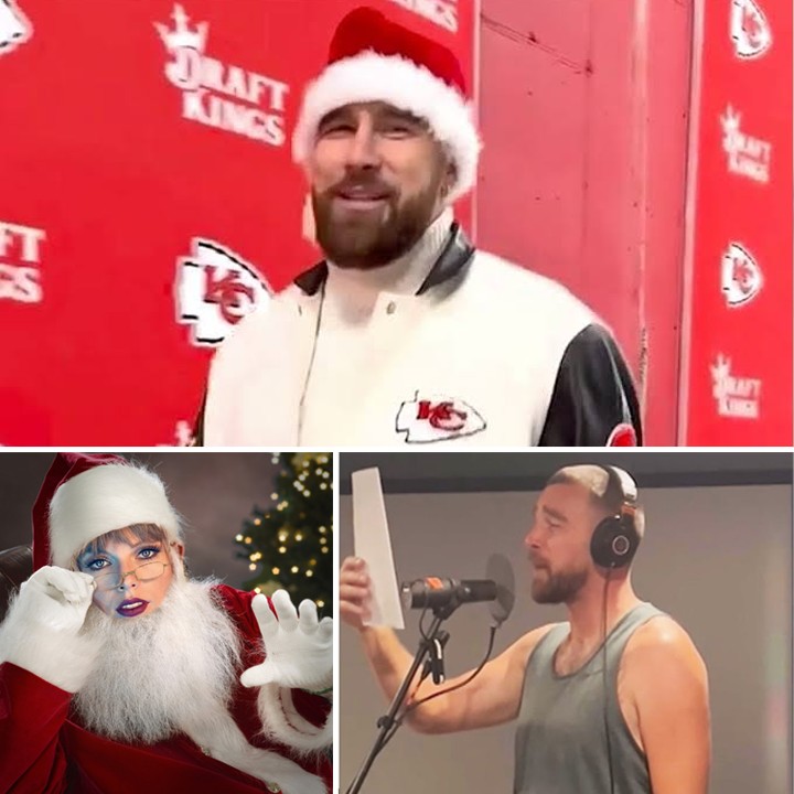 “FOR THE FIRST TIME” Travis Kelce & Taylor Swift dress as Santa Claus ...