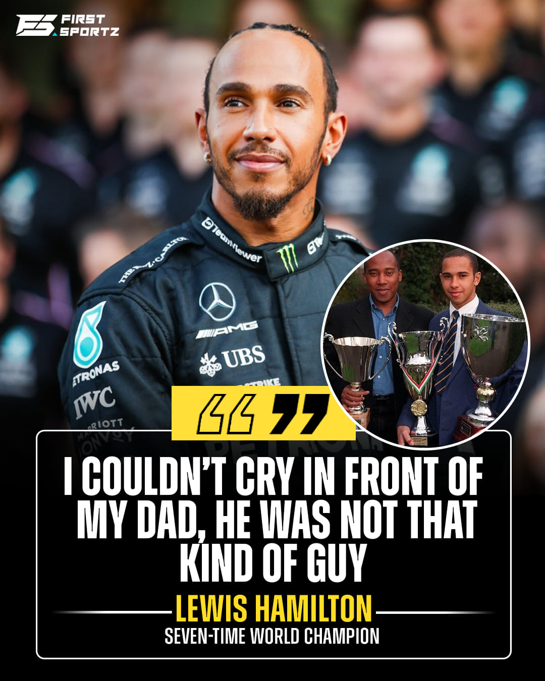 Lewis Hamilton confesses he was forced not to cry in front of father ...