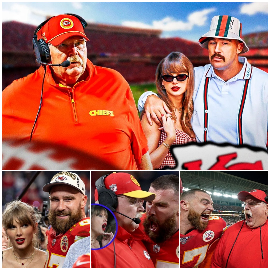 Andy Reid talks about Travis Kelce & Taylor Swift reunion after Chiefs ...