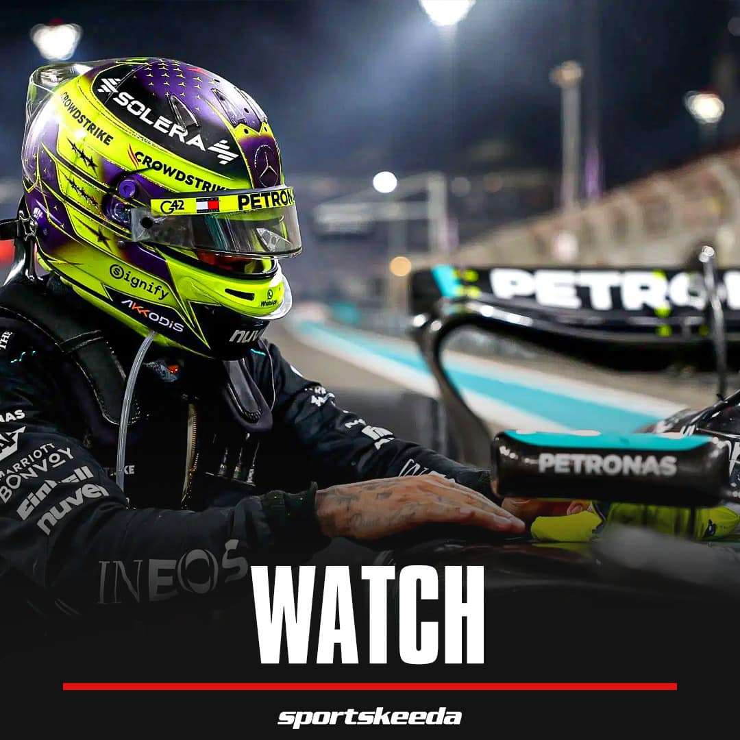 Watch: Lewis Hamilton in tears as he's crouched in a corner after his ...