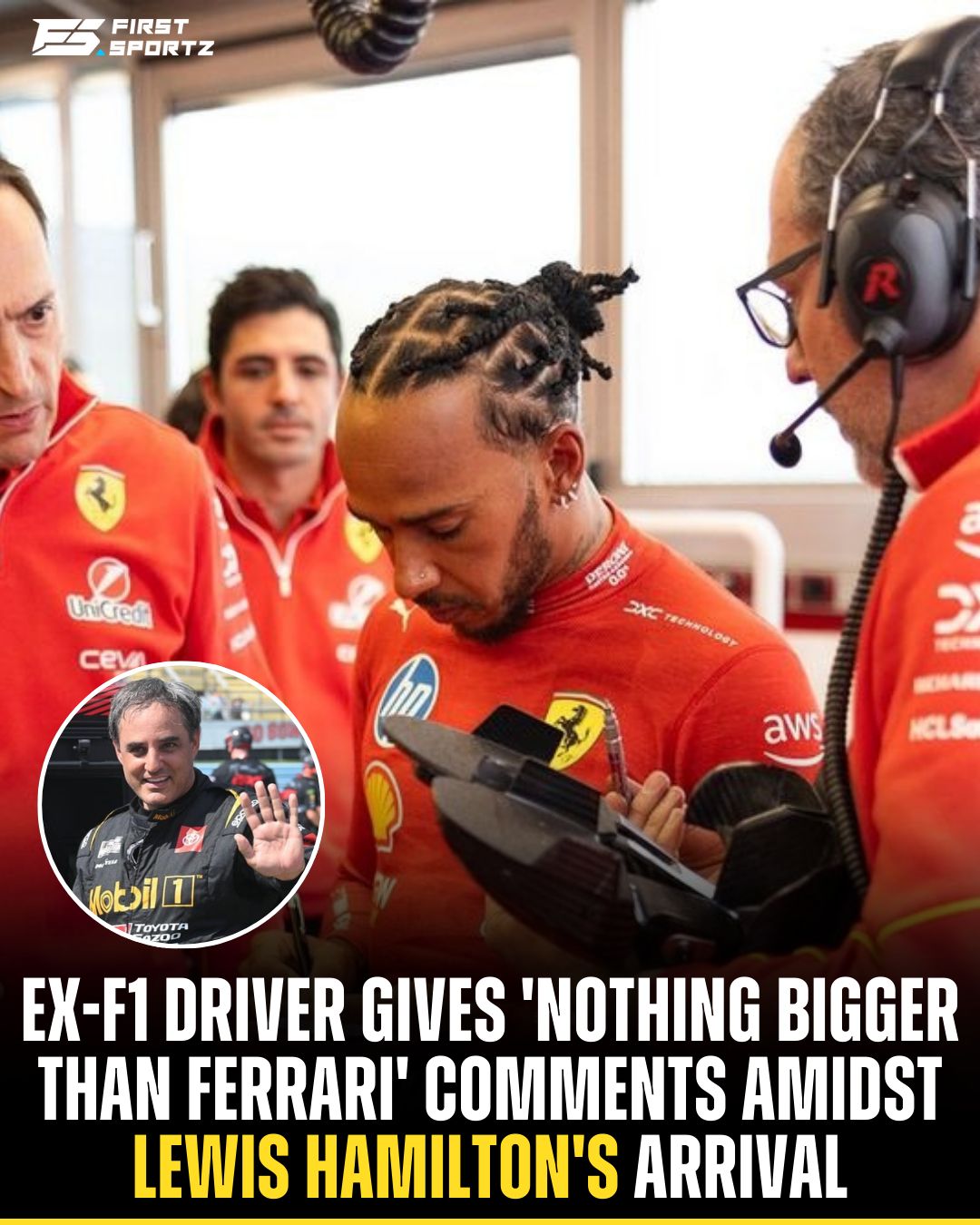 Ex-F1 driver declares ‘nothing bigger than Ferrari’ amidst Lewis ...