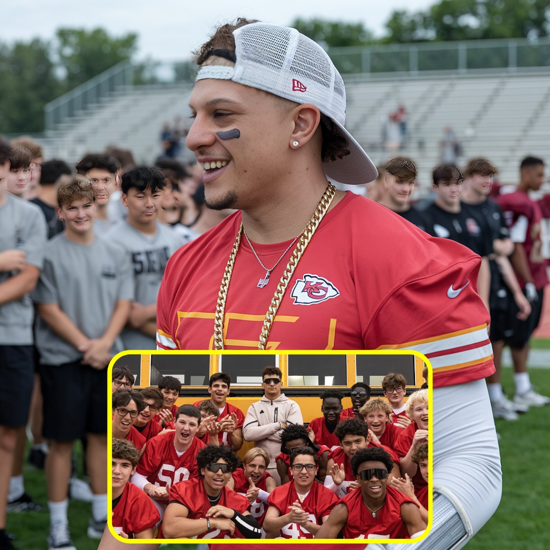 Patrick Mahomes Surprise Visit to a High School Football Team Dreams ...