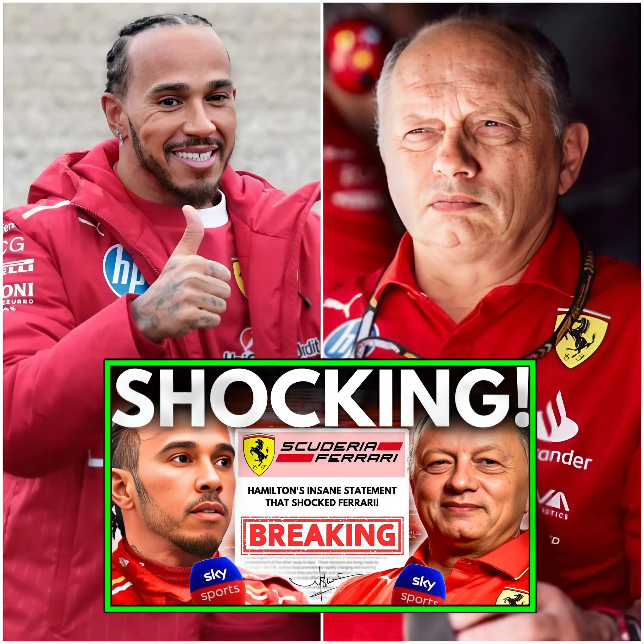 F1 NEWS: Lewis Hamilton Just Made A CRAZY STATEMENT That SHOCKED Ferrari!