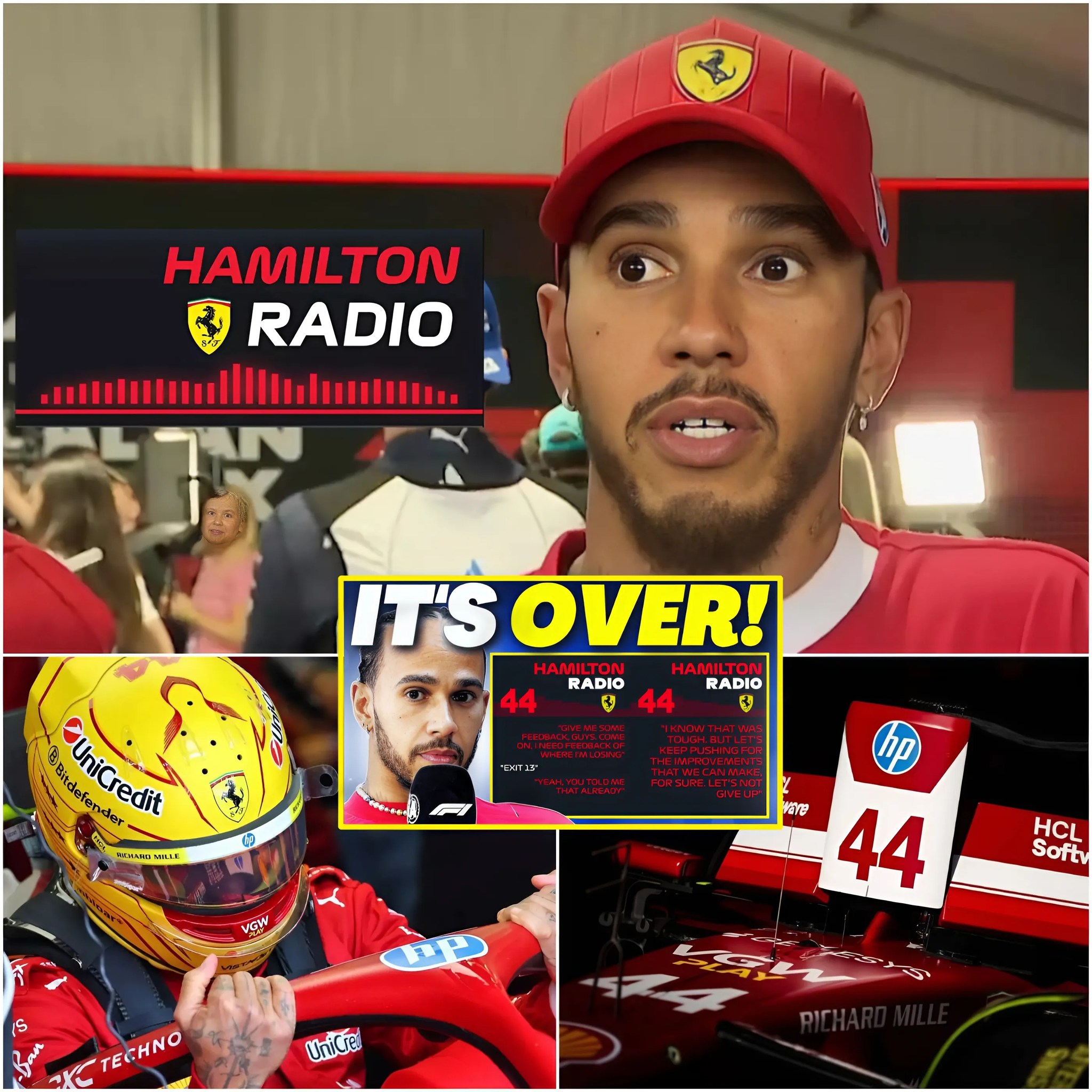 Lewis Hamilton Apologizes to Ferrari After Shocking Unheard Radio ...
