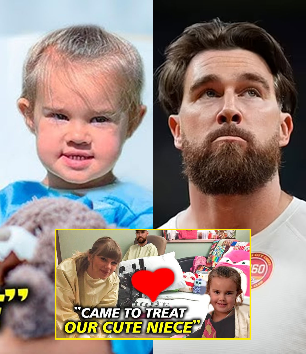 Travis kelce heartwarming gesture to visit his Niece Wyatt at the ...