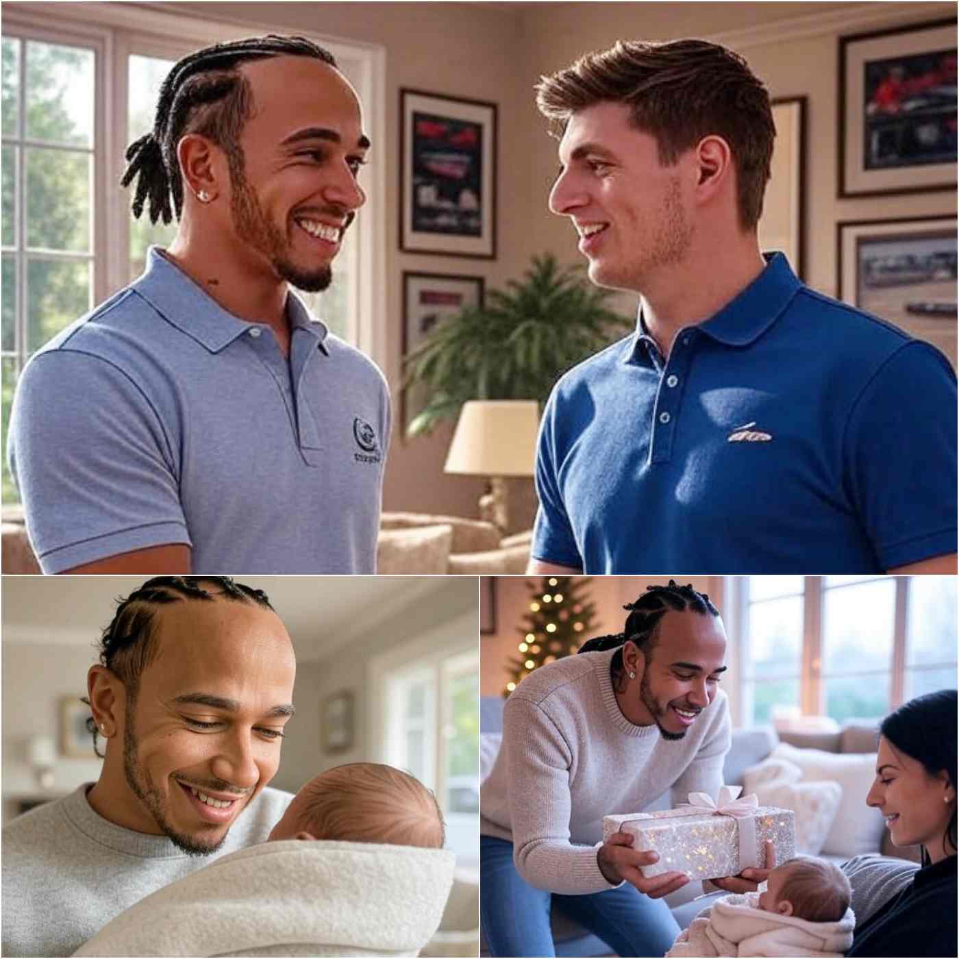 Lewis Hamilton made a surprise visit to Max Verstappen’s home to meet ...