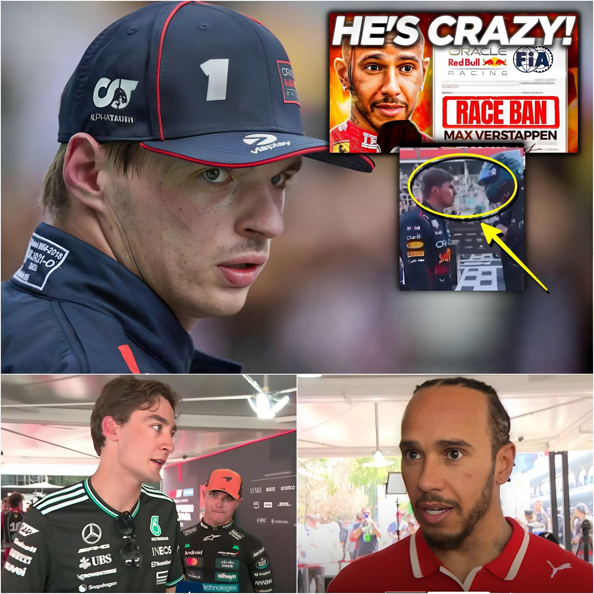 F1 NEWS!! Hamilton and F1 drivers furious with Verstappen’s ...