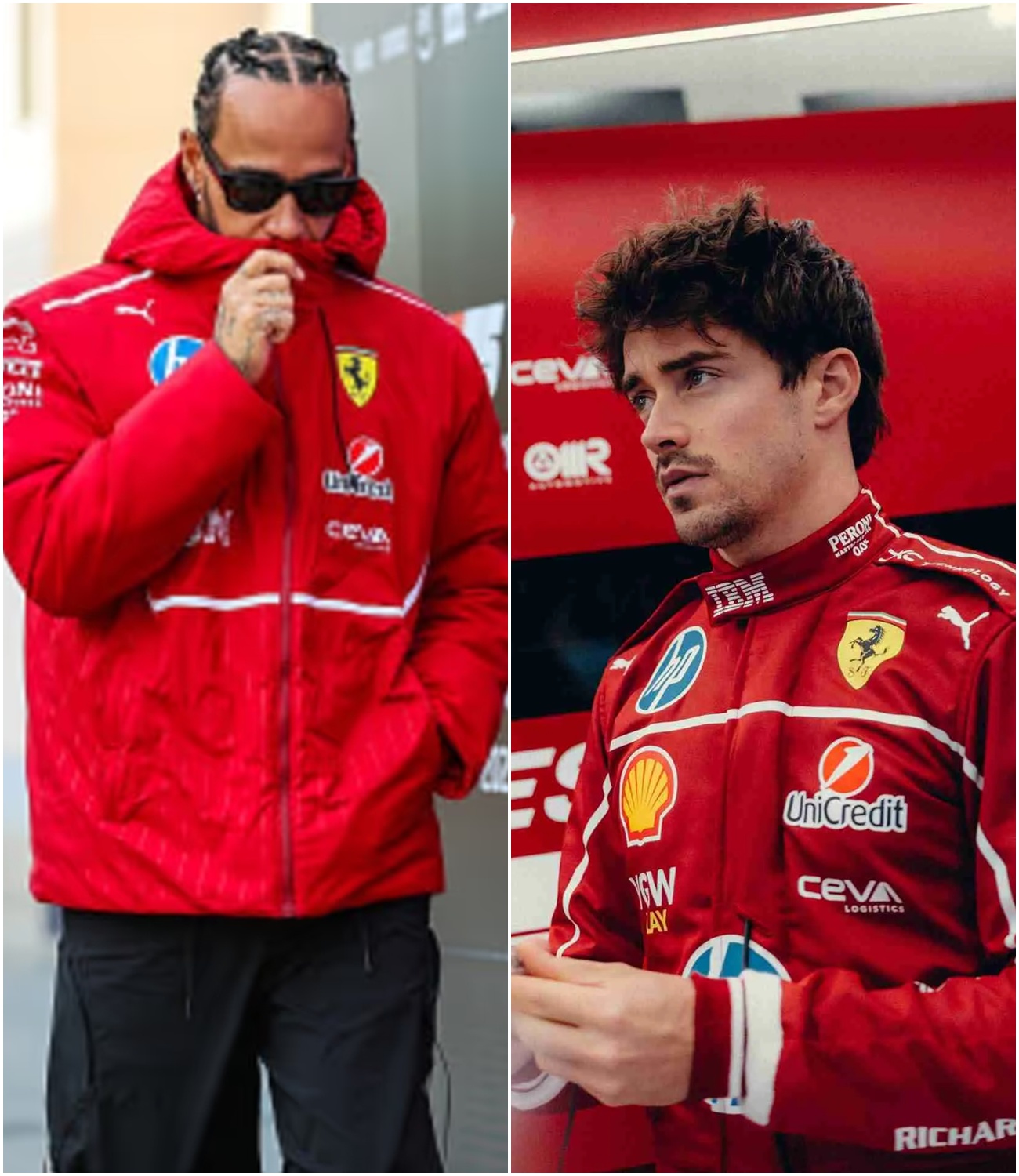 Lewis Hamilton Thrills Charles Leclerc Behind the Wheel of Ferrari’s ...