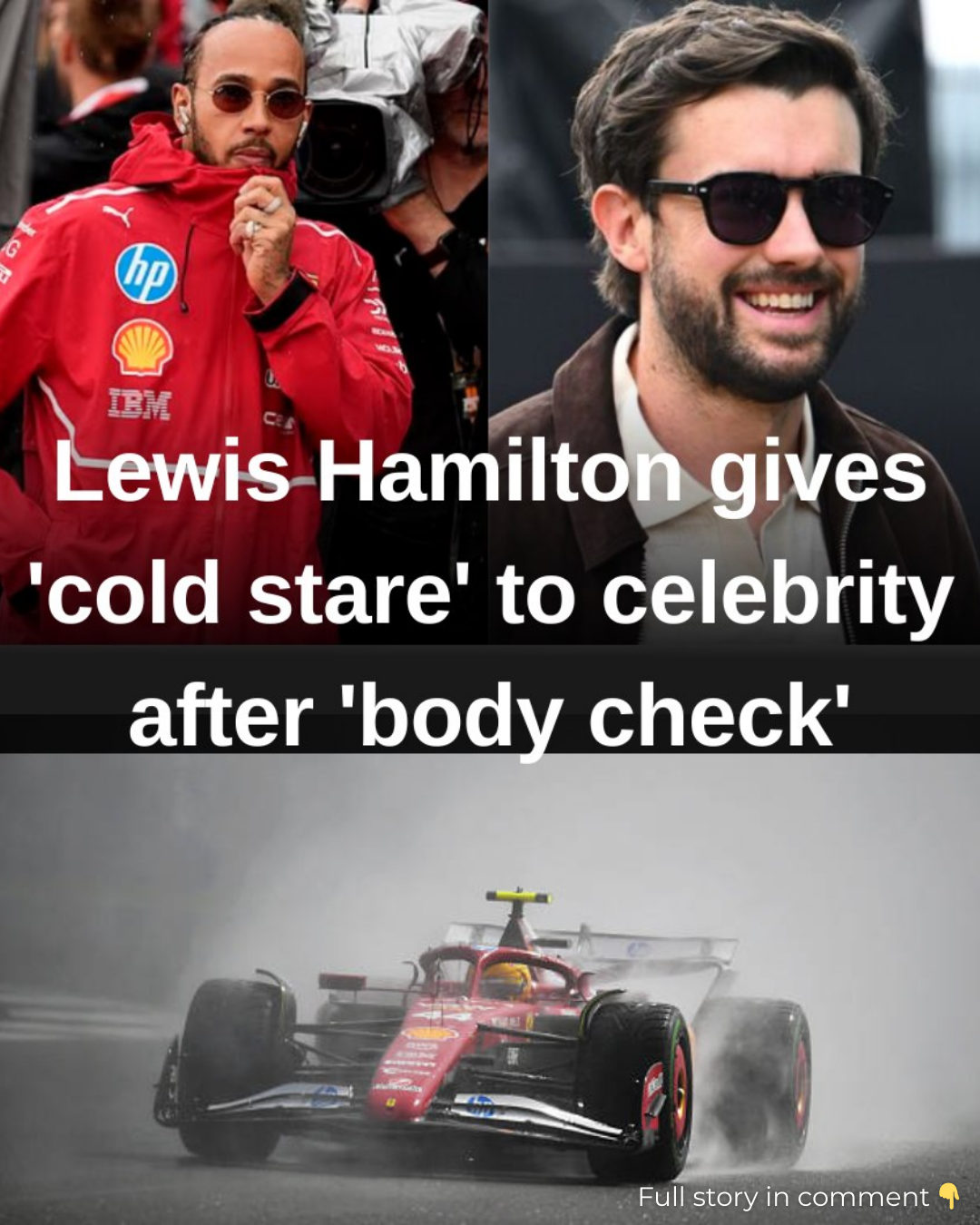 Lewis Hamilton gives 'cold stare' to British celebrity after 'body ...
