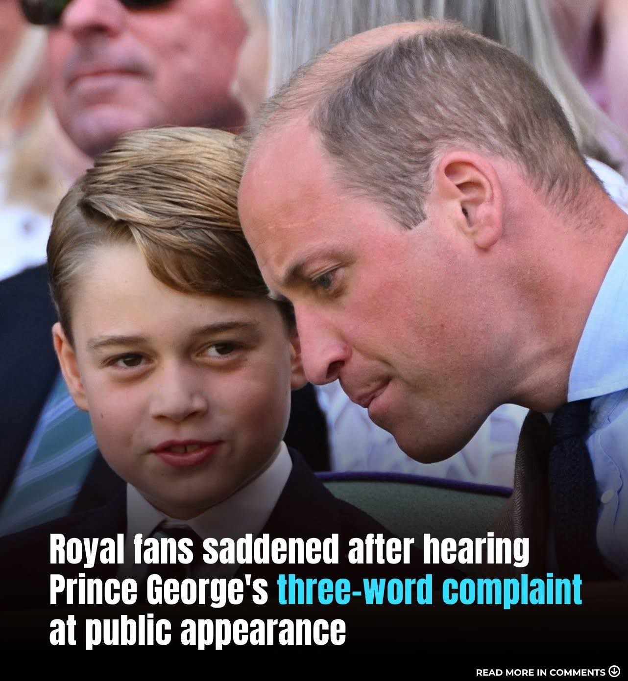RF. Royal fans make sad point about Prince George after image of him at ...