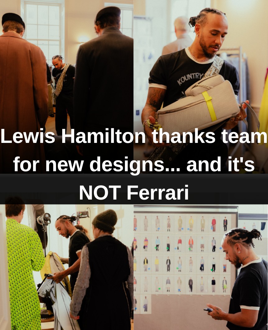 Lewis Hamilton thanks team for new designs… and it’s NOT Ferrari