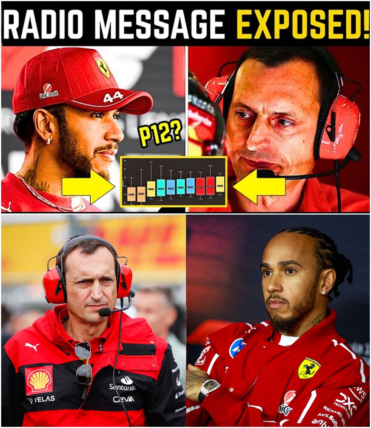 Hamilton’s Hidden Gameplan at P12 Just Got Leaked – Ferrari’s Garage in ...