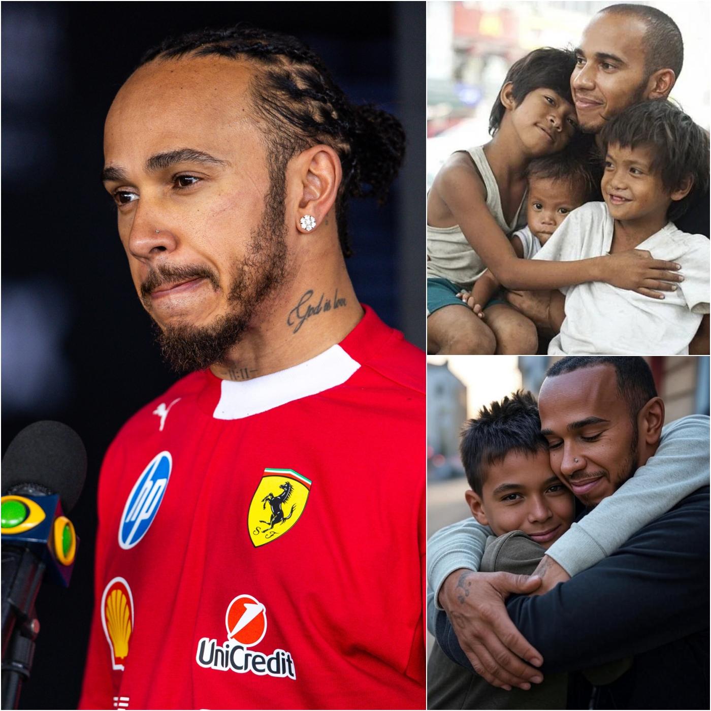 Fifteen years ago, Lewis Hamilton and his wife found an abandoned child ...