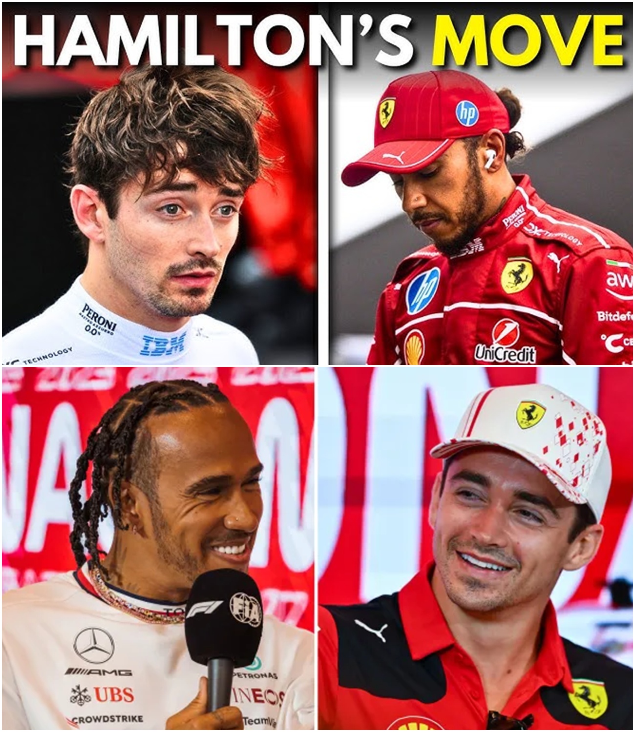 Lewis Hamilton’s jaw-dropping move left Charles Leclerc stunned, and ...