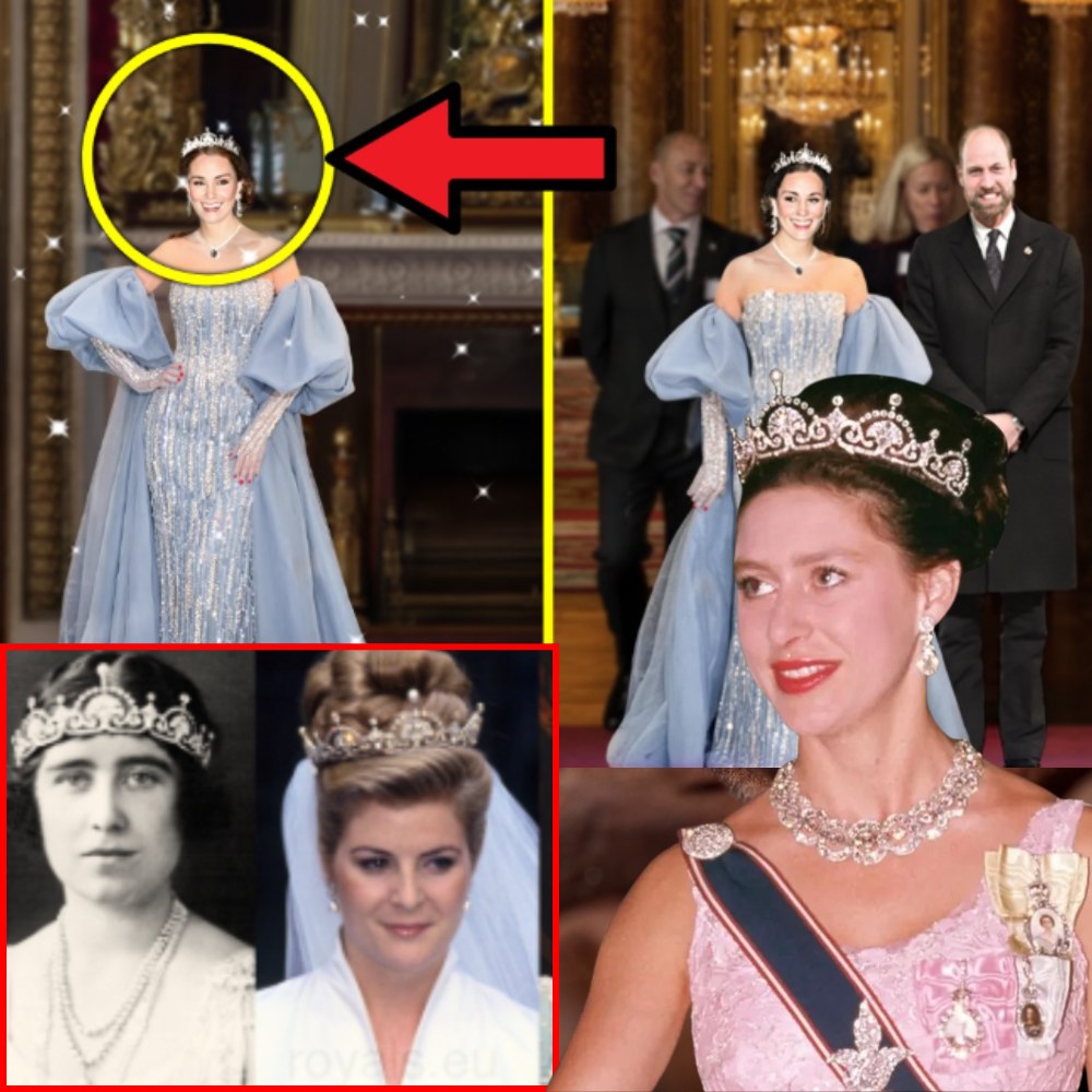 Princess Catherine STEALS THE LIMELIGHT In Glittering Iced-Blue Gown As ...