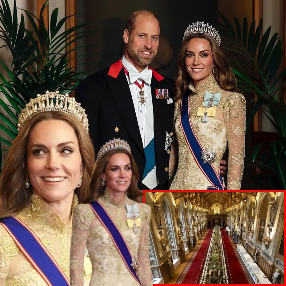 KATE’S GOLDEN MOMENT? Princess Stuns in LACE GOWN and DIANA’S TIARA ...